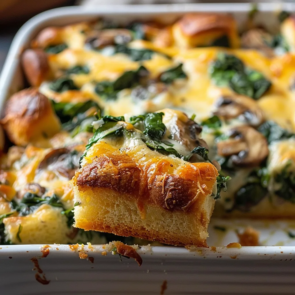 Hearty Spinach Mushroom Strata Casserole: An Incredible Essential ...